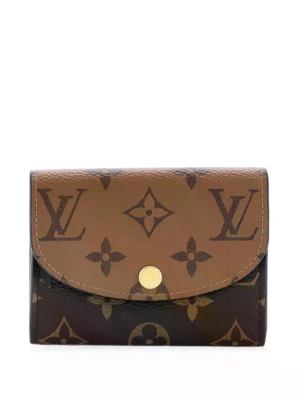 LOUIS VUITTON Rosalie Coin Purse Reverse Monogram Canvas Pouch - Brown
