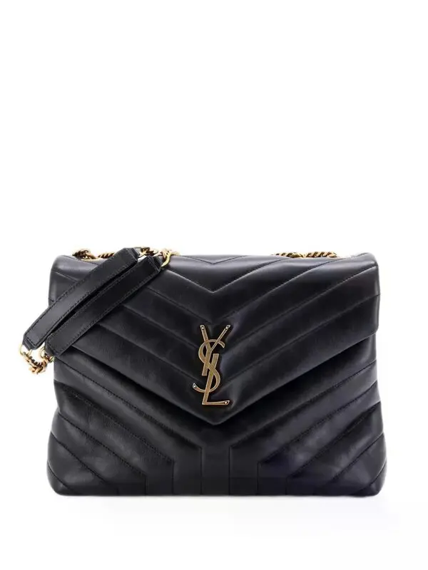 Saint Laurent Loulou Matelasse Chevron Leather Medium Shoulder Bag