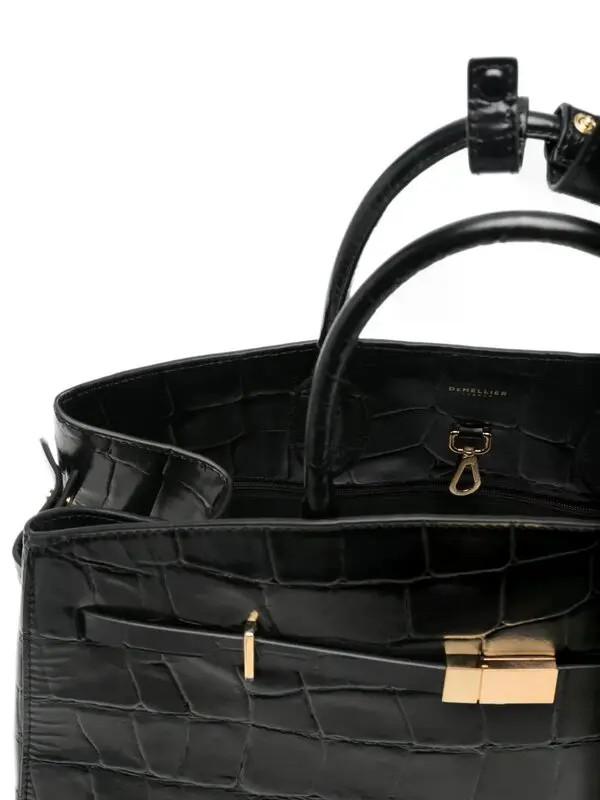 DEMELLIER Hudson Croc-effect Tote Bag