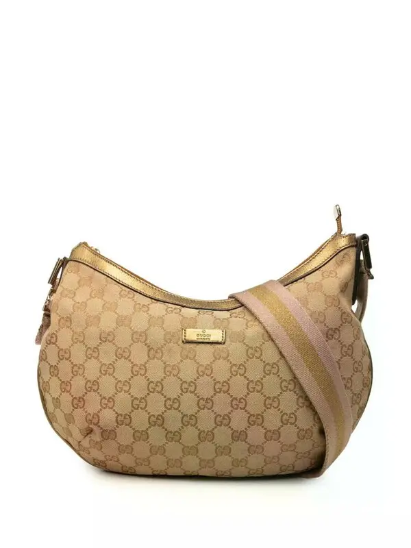 Gucci 2000-2015 Gg Canvas Web Crossbody Bag - Neutrals
