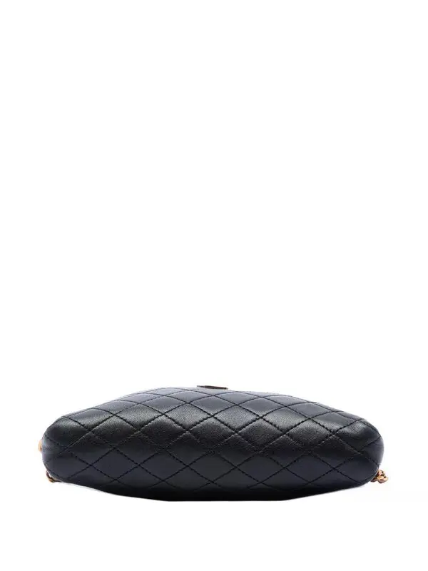 Saint Laurent 2022 Mini Quilted Lambskin Gaby Zippered Pouch Crossbody Bag