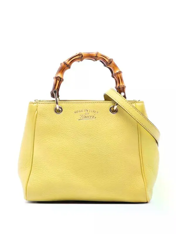 Gucci 2016-2026 Mini Calfskin Bamboo Shopper Satchel