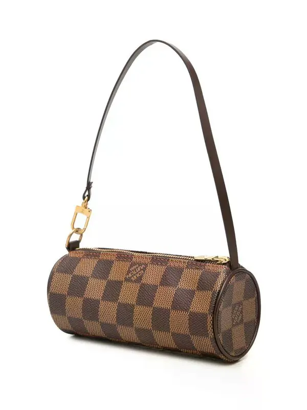 LOUIS VUITTON 1990-2010 Damier Ebene Papillon Pochette Handbag
