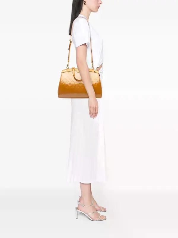 LOUIS VUITTON 2012 Monogram Vernis Brea Mm Satchel