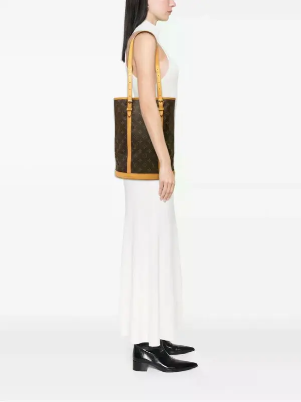 LOUIS VUITTON 2008 Monogram Gm Bucket Bag - Brown