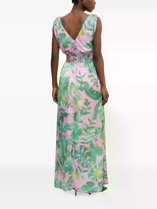 MORGAN Floral-print Sleeveless Maxi Dress