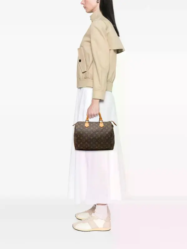 LOUIS VUITTON 1995 Monogram Speedy 30 Boston Bag - Brown