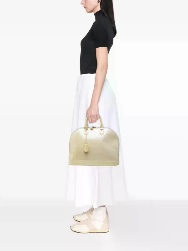 LOUIS VUITTON 2010 Monogram Vernis Alma Gm Handbag