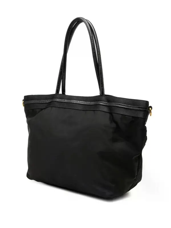 Prada 2000-2013 Tessuto Canapa Logo Satchel