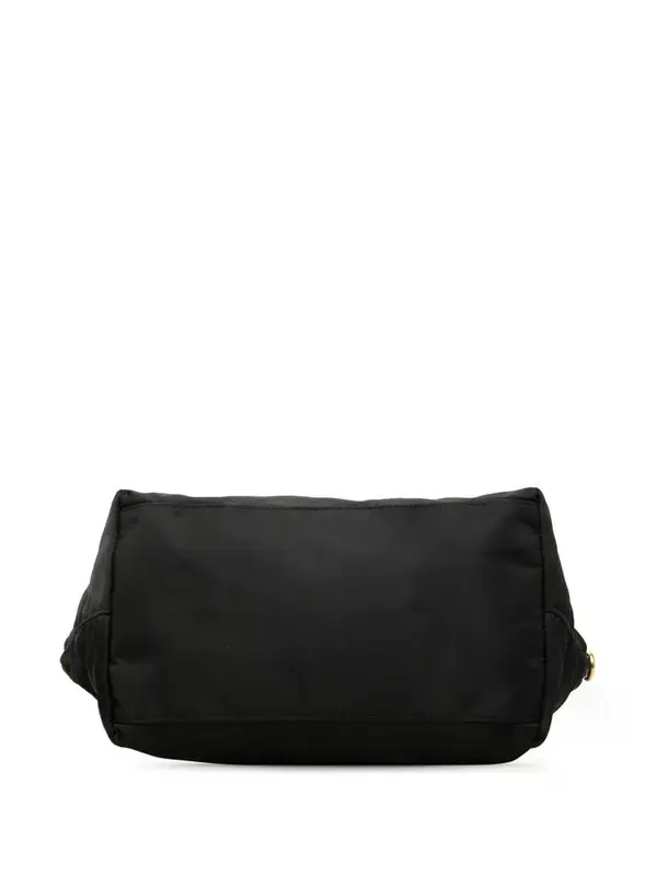 Prada 2000-2013 Tessuto Canapa Logo Satchel