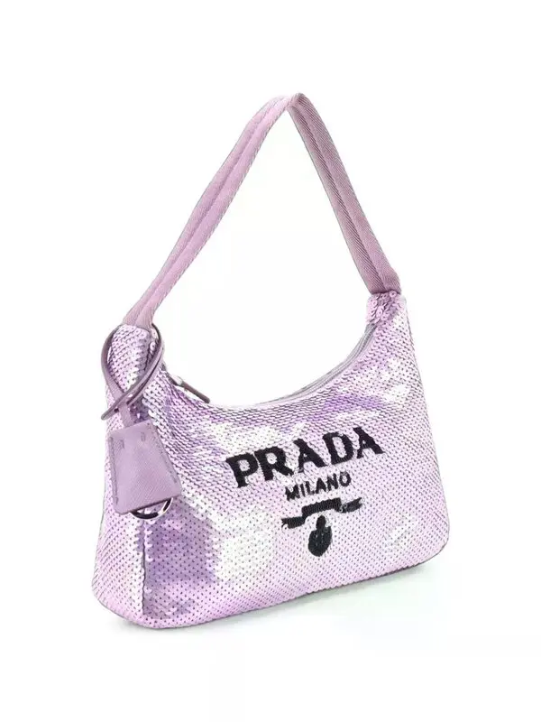 Prada Re-edition 2000 Sequins Mini Hobo Bag