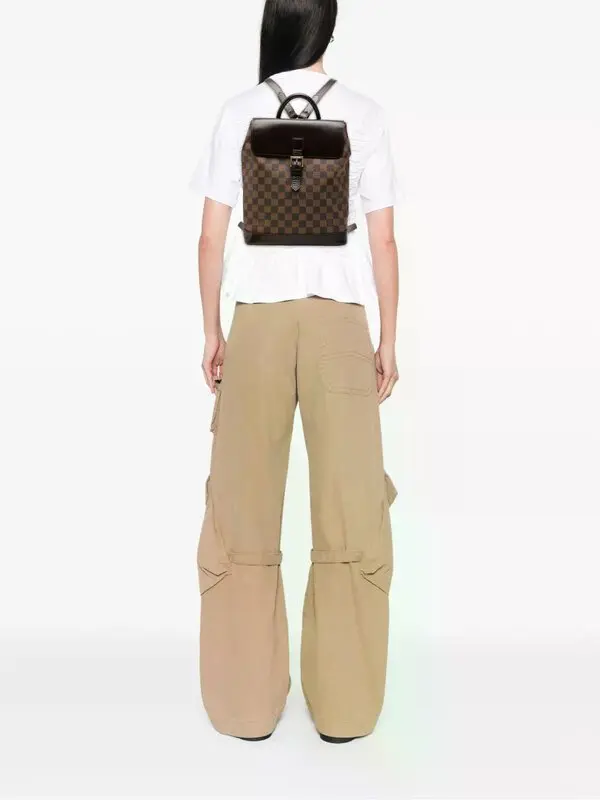 LOUIS VUITTON 1998 Damier Ebene Soho Backpack