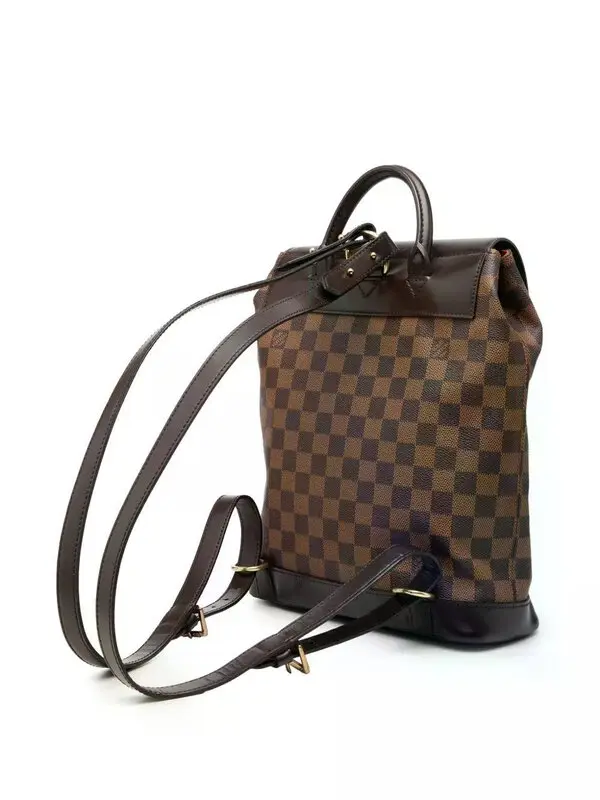 LOUIS VUITTON 1998 Damier Ebene Soho Backpack
