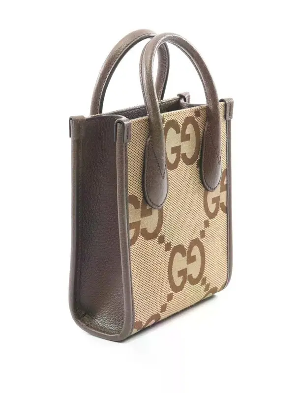 Gucci 2016-2026 Mini Jumbo Gg Canvas Web Satchel
