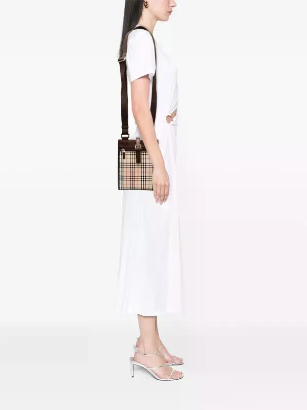 Burberry 2000-2017 House Check Canvas Crossbody Bag
