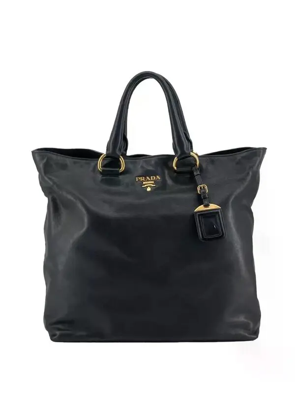 Prada 2010-2026 Soft Calf Open Convertible Tote Satchel