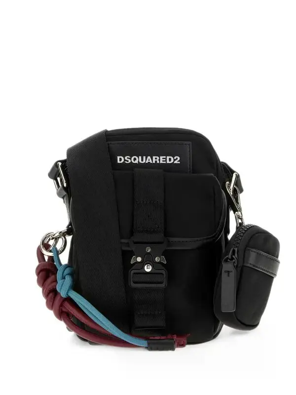 Dsquared2 Buckle-fastening Logo-patch Crossbody Bag