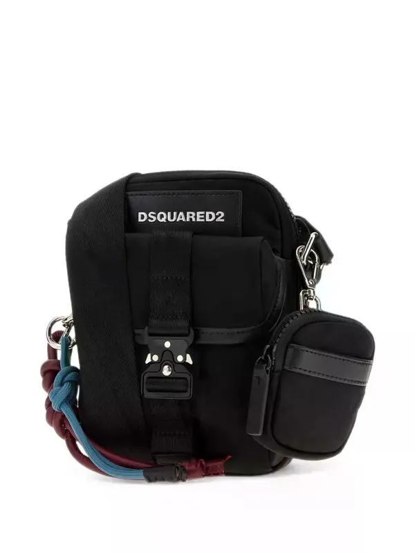 Dsquared2 Buckle-fastening Logo-patch Crossbody Bag