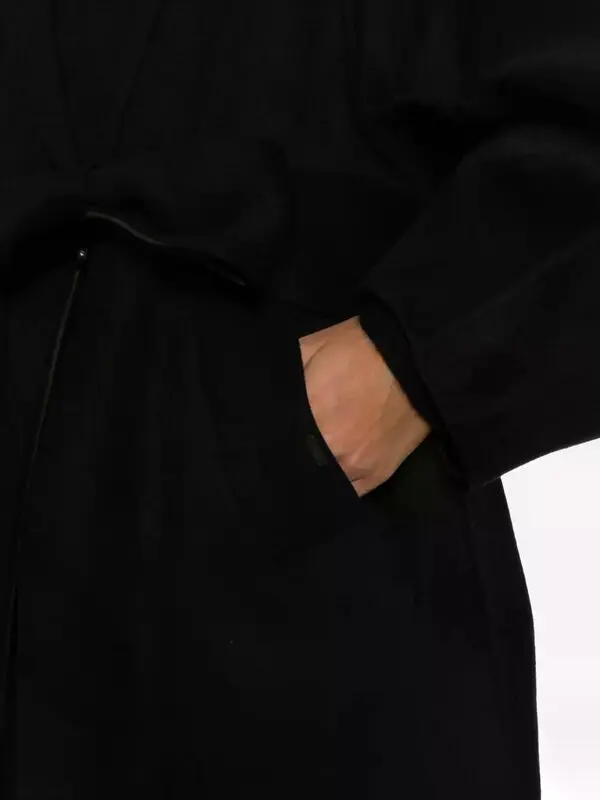 YEAREAST Belted Shawl-lapel Coat