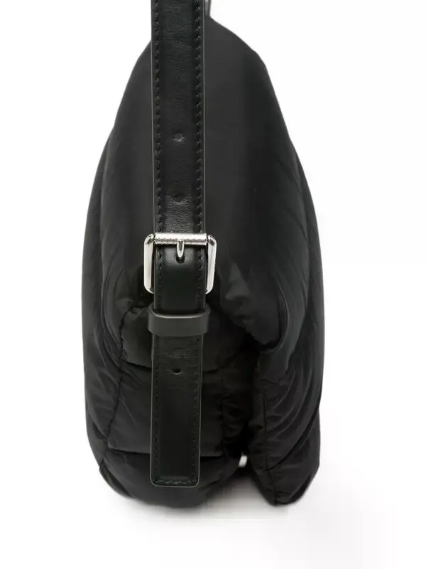 Moncler Caradoc Quilted Leather-trim Shoulder Bag - Black