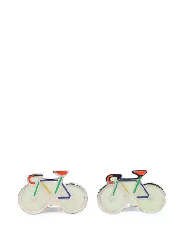 Paul Smith Bicycle-motif Enamel-plated Cufflinks