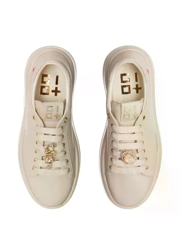 GIO+ Embellished-laces Platform Sneakers