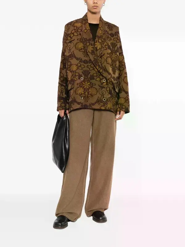 UMA WANG Floral-jacquard Jacket