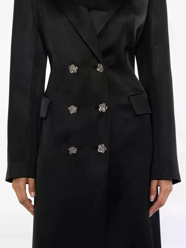 PATRICK MCDOWELL Double-breasted Crystal-embellished Coat