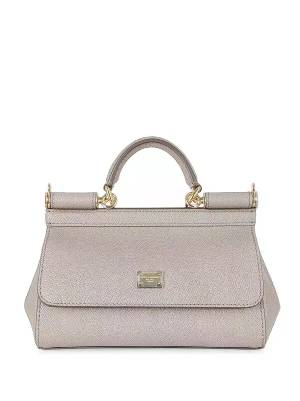 Dolce & Gabbana Mini Sicily Leather Mini Bag - Neutrals