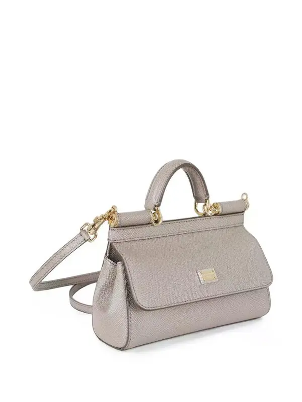 Dolce & Gabbana Mini Sicily Leather Mini Bag - Neutrals