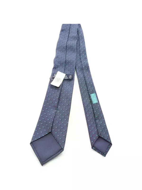 Hermès 2020s H Shadow Silk Tie