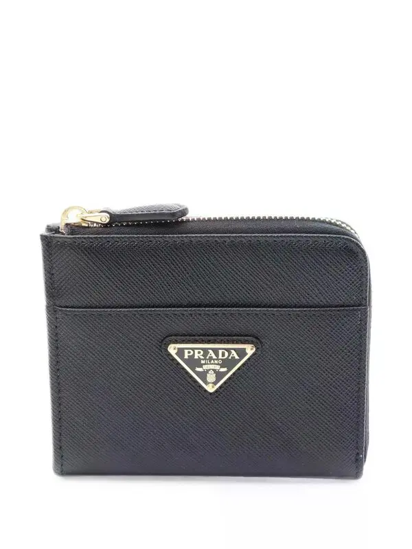 Prada 2020s Saffiano L-shaped Coin Purse