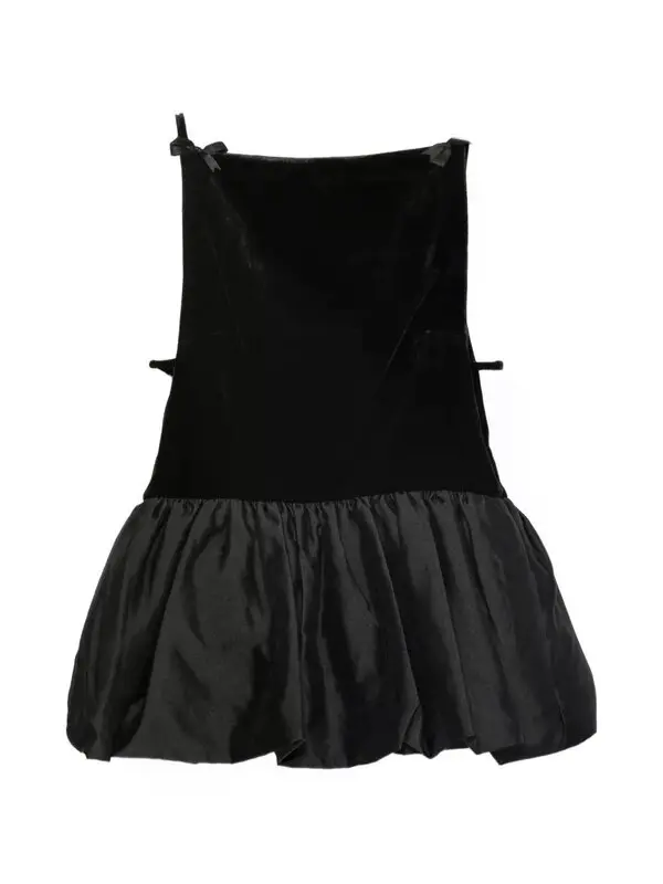 SELF-PORTRAIT Velvet Peplum Top