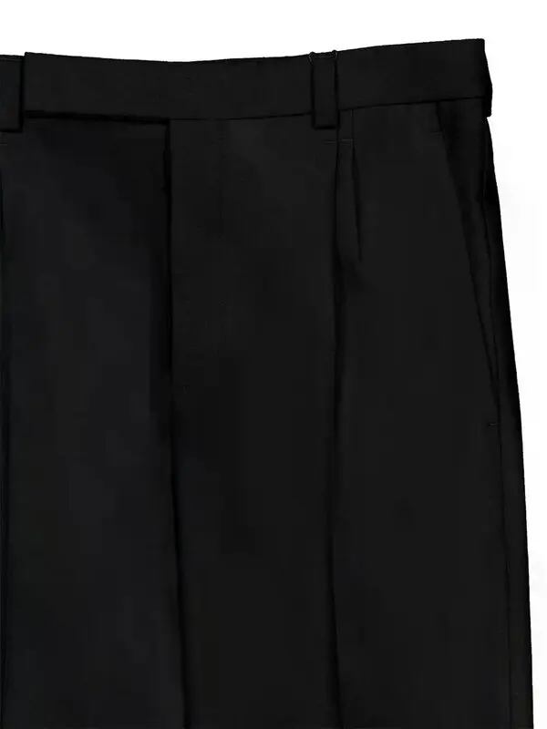 Saint Laurent Pleated Wool Trousers