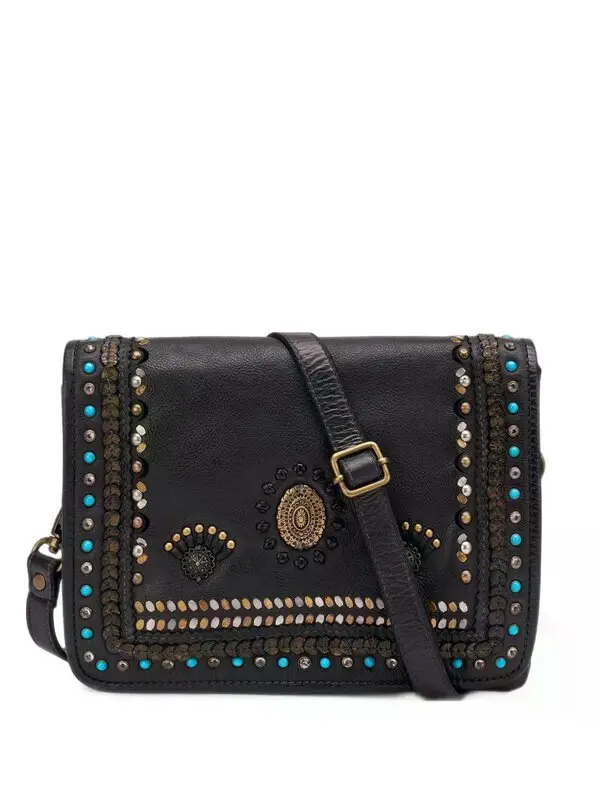 FRAU Stud-embellished Leather Shoulder Bag - Black
