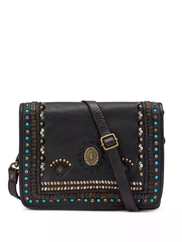 FRAU Stud-embellished Leather Shoulder Bag - Black