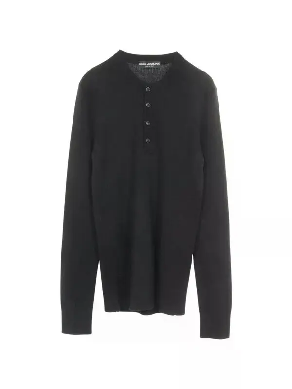 Dolce & Gabbana 2010s Henley Neck Sweater
