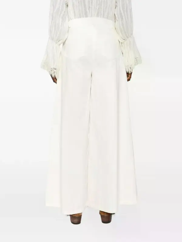 PHILIA LOFT Tassel-detail Wide-leg Trousers