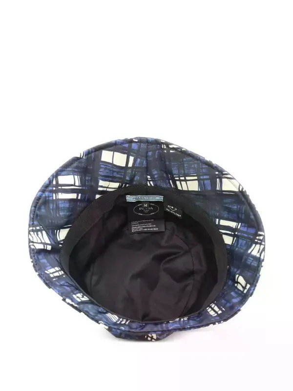Prada 2010s Re-nylon Plaid Bucket Hat
