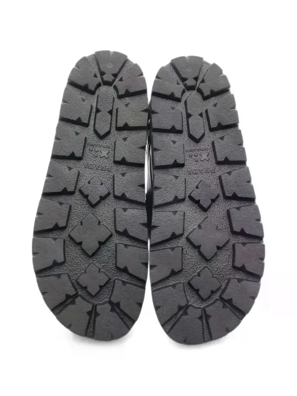 Prada 2010s Logo Plate Sandals