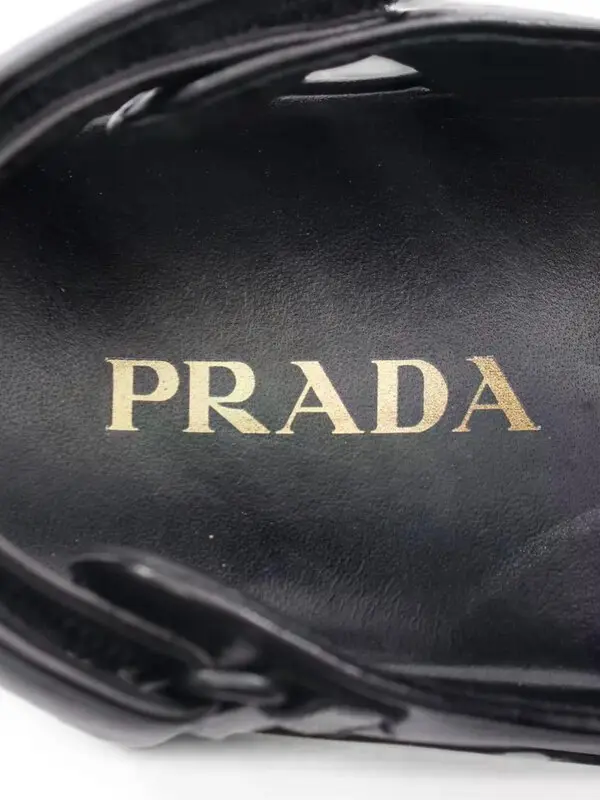 Prada 2010s Logo Plate Sandals