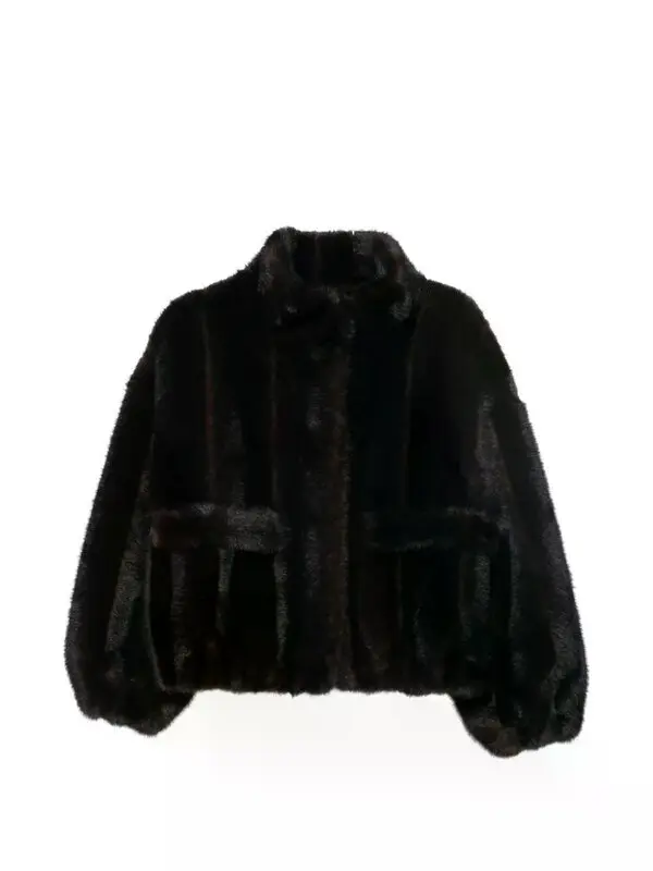 Apparis Faux-fur Funnel-neck Coat