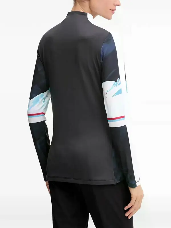 SPORTALM Base Layer Graphic-print Long-sleeve Top