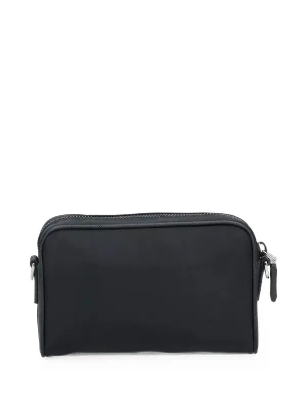 Prada Logo-plaque Shoulder Bag - Black