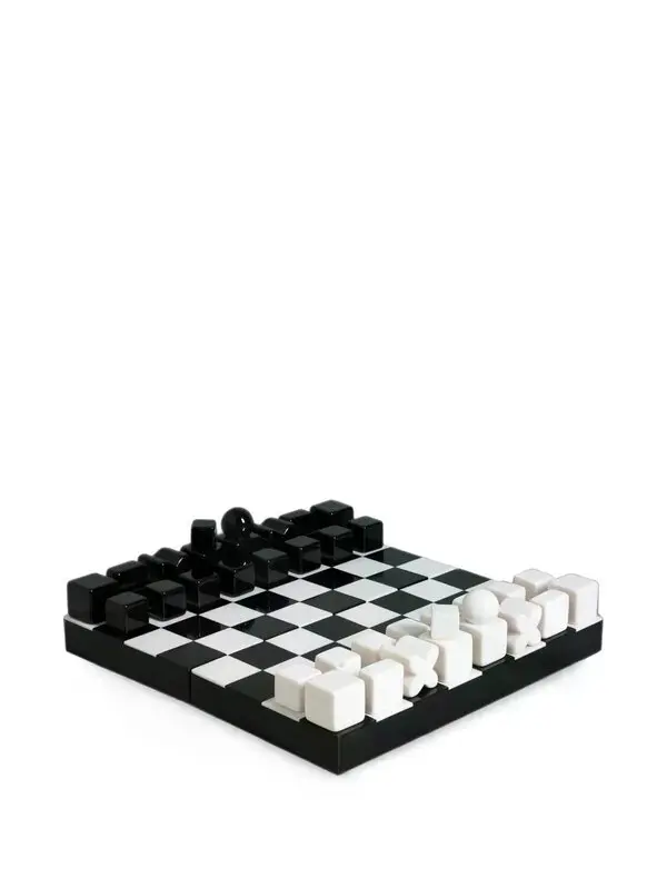 CU I SEEYOU Checkered Chess Set - Black