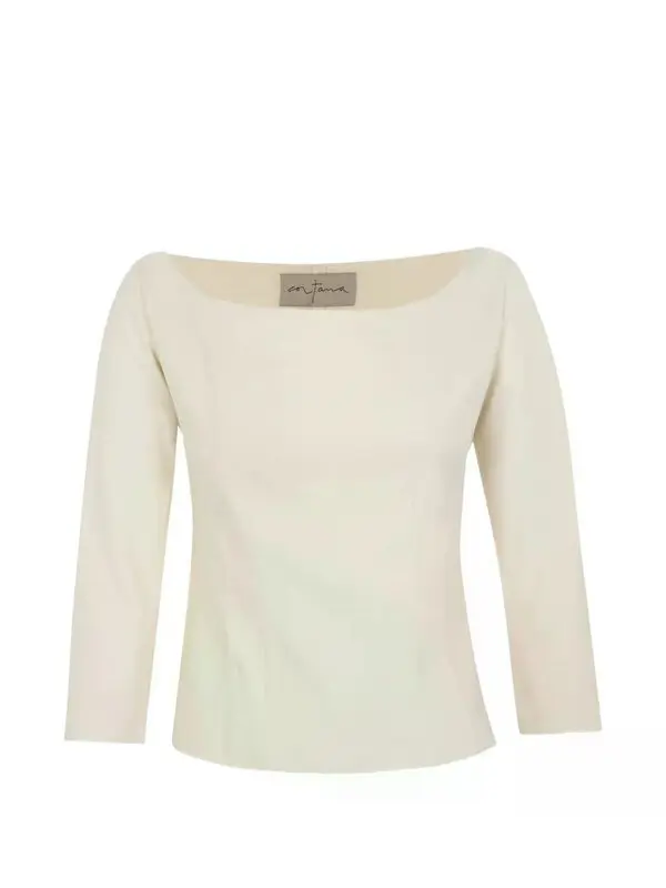 CORTANA Soto Long-sleeve Top - Neutrals
