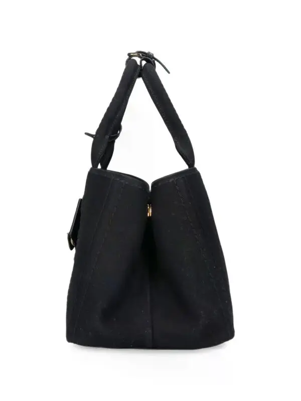 Prada Logo-embroidered Canvas Tote Bag