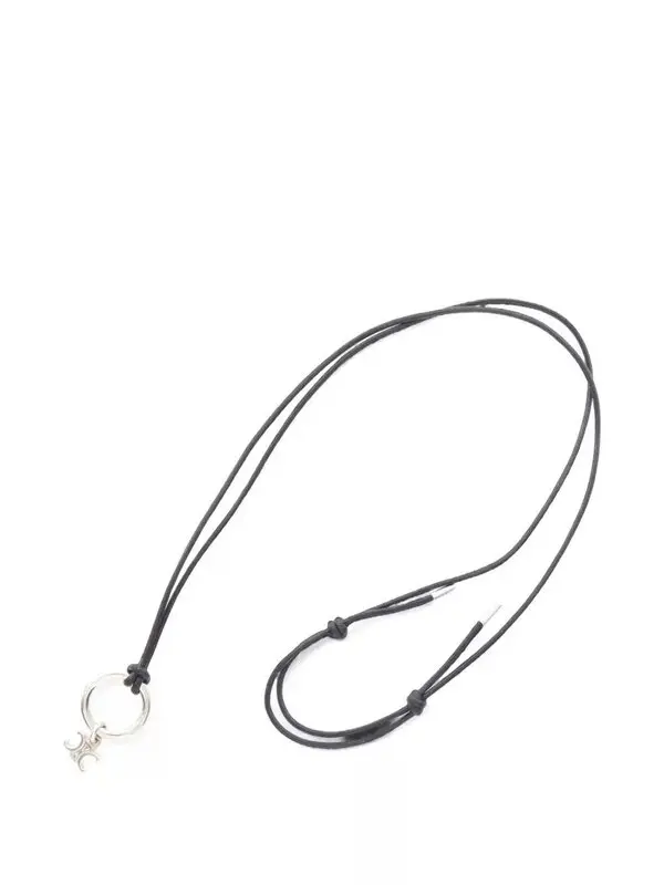 Celine Triomphe Pendant Necklace - Silver