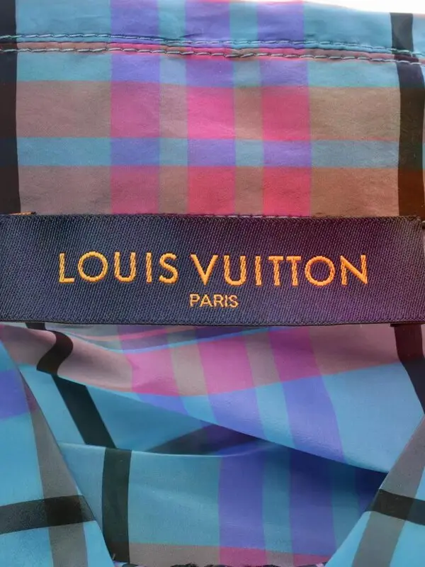 LOUIS VUITTON 2020s Check-pattern Backpack Jacket
