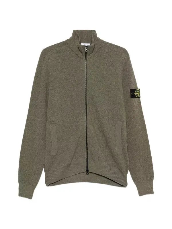 Stone Island Logo-patch Zip-up Cardigan